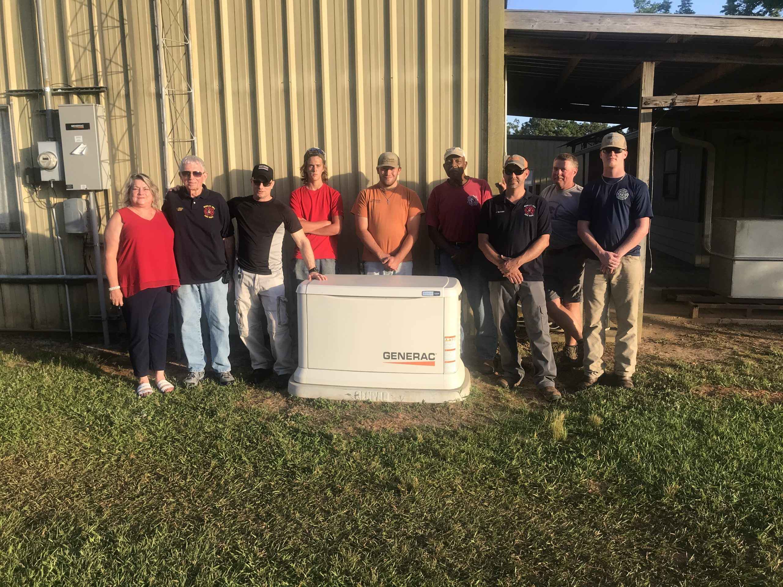 Standby Generator for Marley Mill Volunteer Fire Department - Wiregrass ...